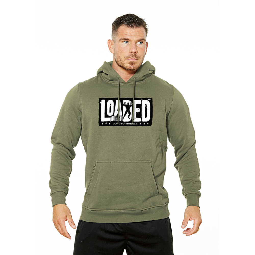 Loaded Barcode Heavy Hoodie Washed Green - Loaded Wear