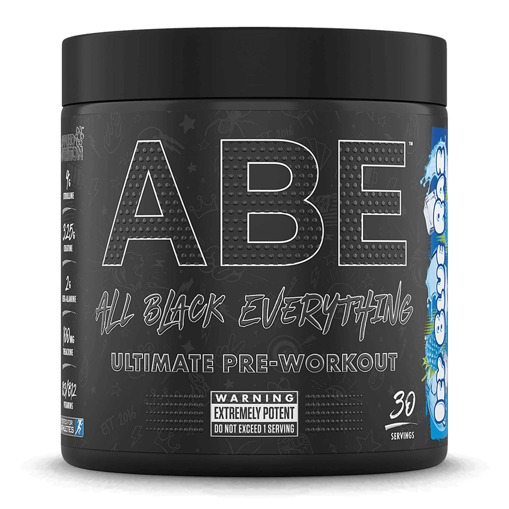 ABE All Black Everything Pre Workout Icy Blue Raz