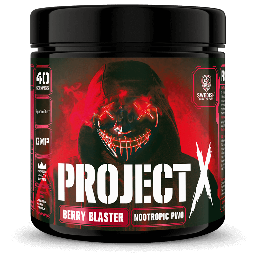 Project X Berry Blaster fra Swedish Supplements