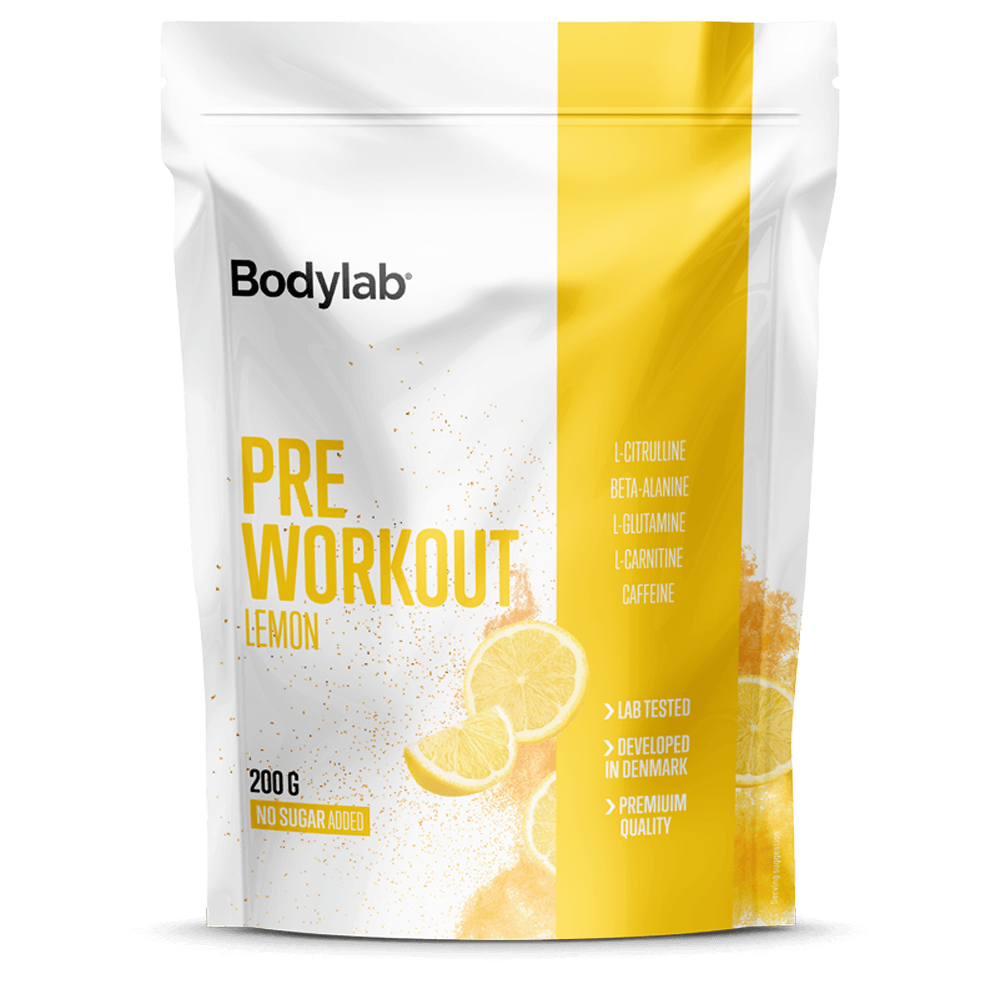 Pre Workout Lemon 200g. fra Bodylab