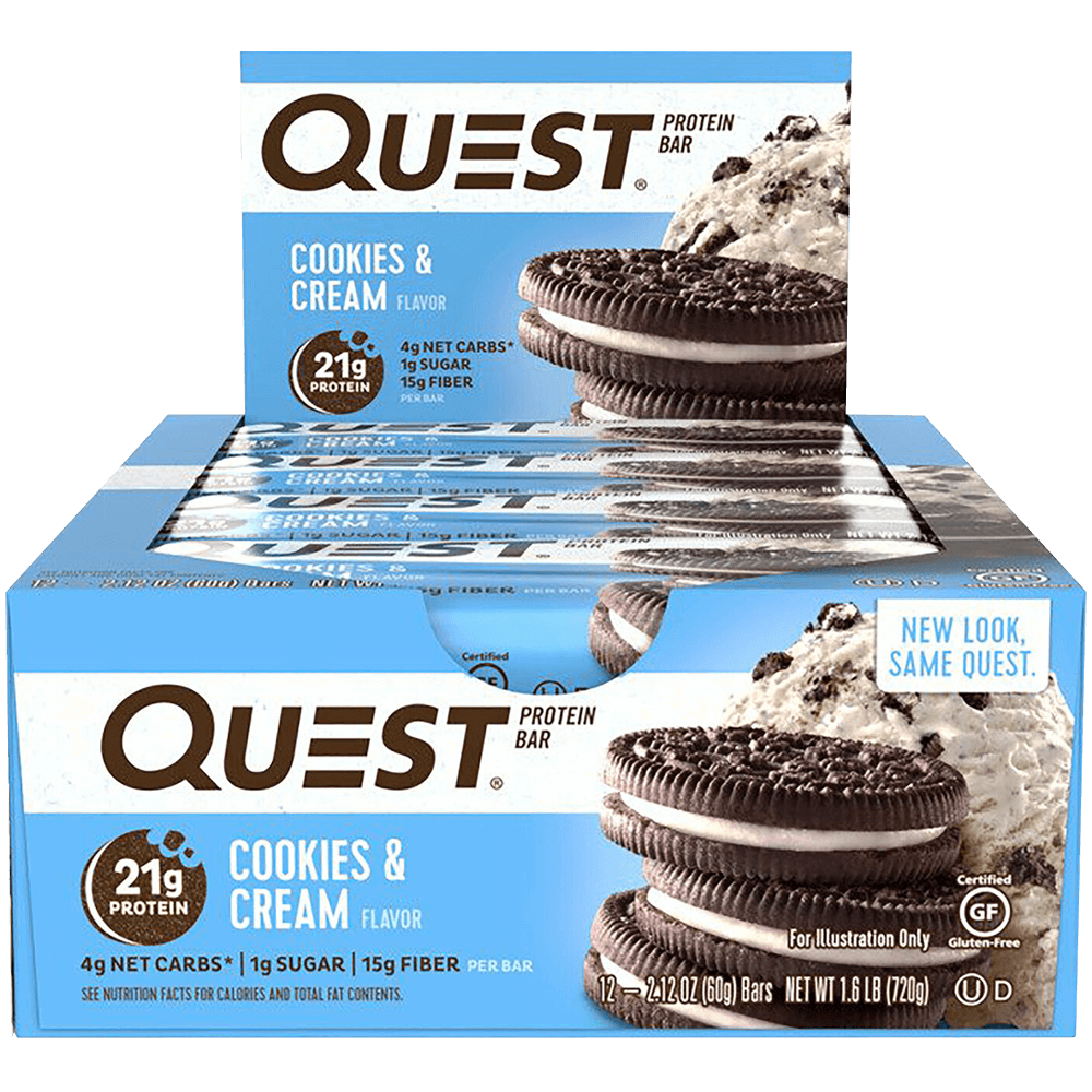 Quest Protein Bar Cookies & Cream fra Quest Nutrition
